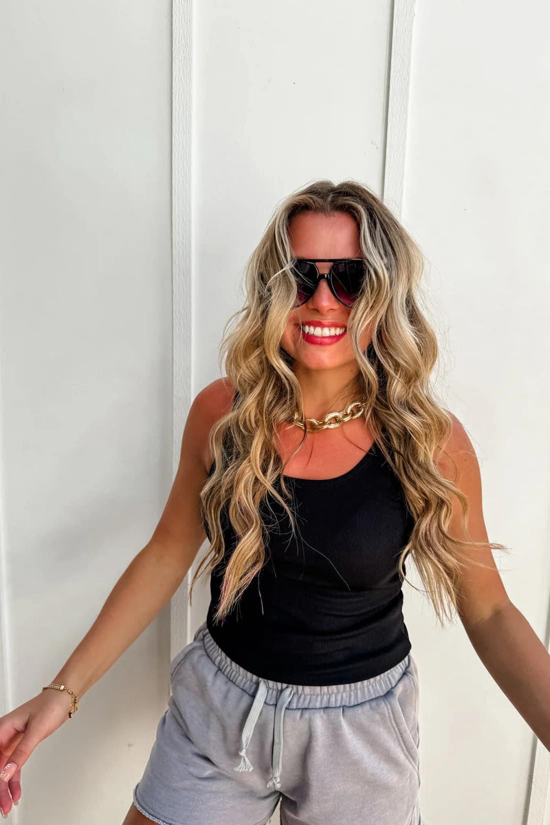 Cameron Basic Ribbed Tank – Heide Mae Boutique